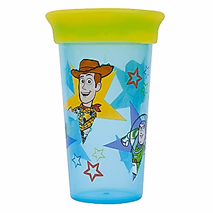 The First Years Toy Story 2 in 1 Spoutless Cup, Transitions to Open Toddler Cup, Multicolor