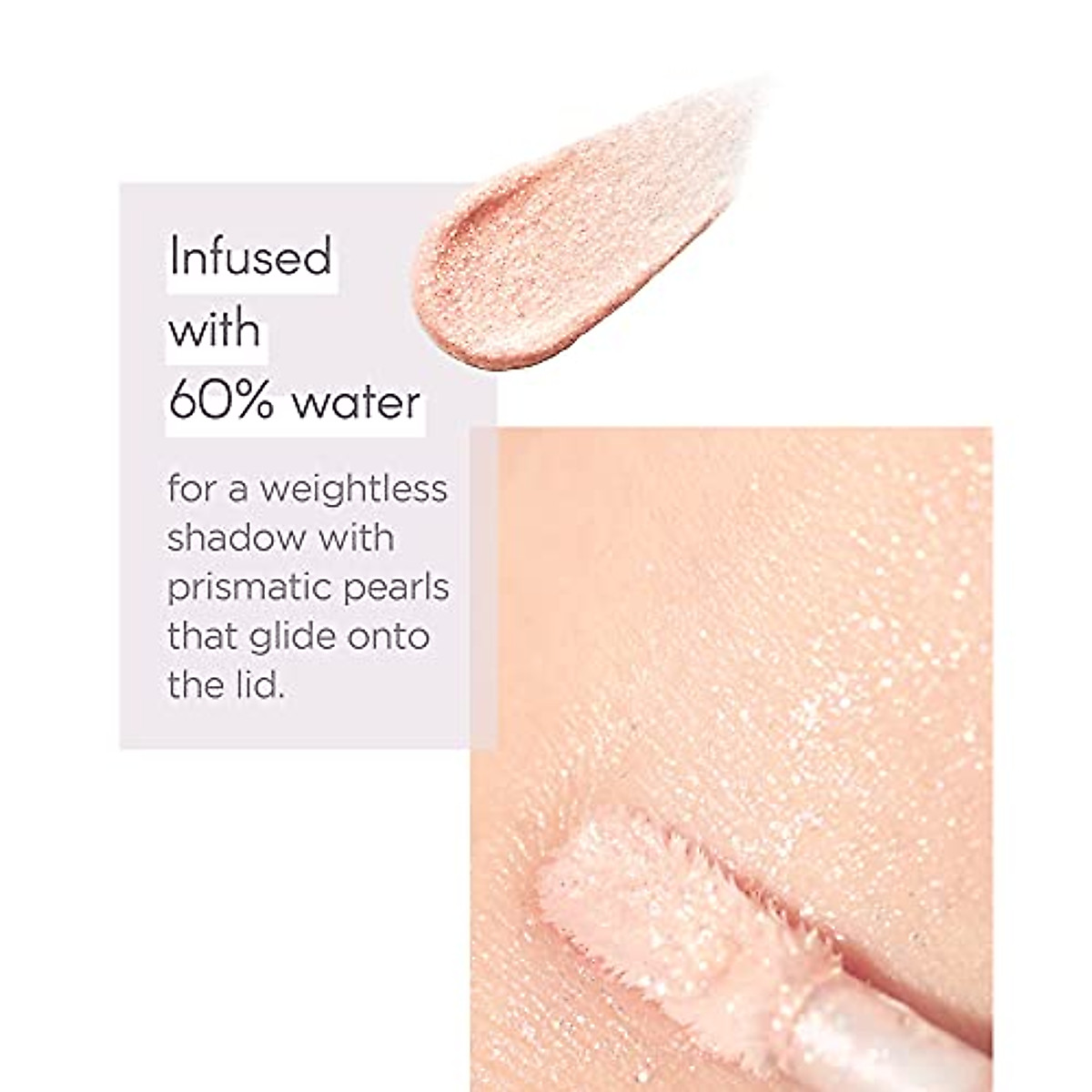 FLYNN Lightcatcher Liquid Glitter Eyeshadow | Long Lasting, Quick Drying, Lightweight Water Texture, No Fall-out | K beauty High-Impact Eye Looks (03 Peach Light) 0.12oz