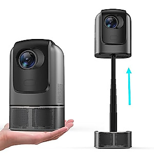 Unitedtime Projector with 5G WiFi Bluetooth Support 1080p Video Projector 8500 Lumens with Building in Speakers Foldaway Stand, for Home Theater Support HDMI, USB, PC, TV Box, iOS & Android Phone