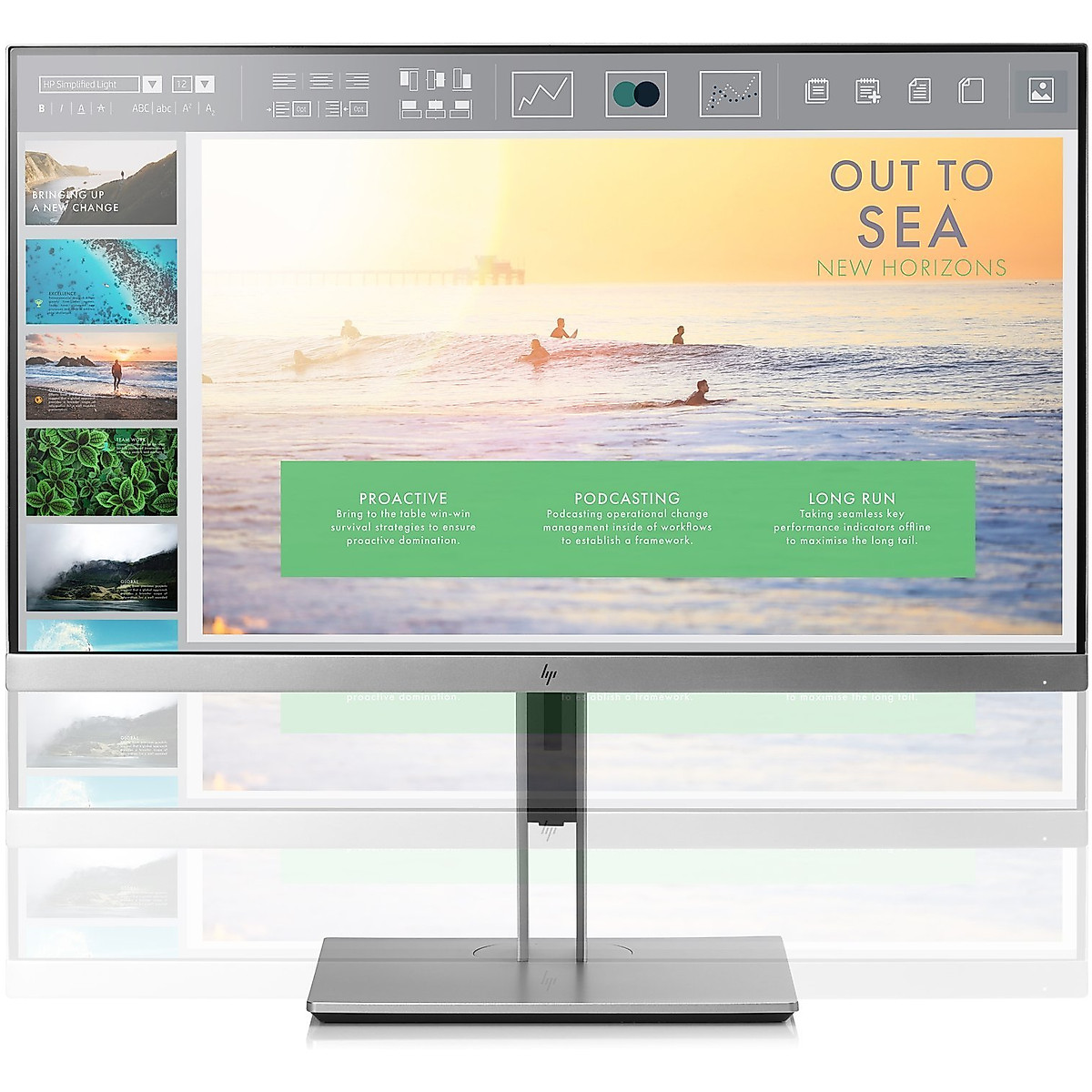 HP EliteDisplay 23-Inch Screen LED-Lit Monitor Silver (1FH46A8#ABA) (Renewed)