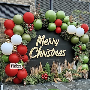 Red Balloon Garland Kit - Double Stuffed Burgundy Balloons Different Sizes 18/12/5 Inch Wine Red Balloons Maroon Balloon Arch For Birthday Wedding Anniversary Valentine Day Christmas Party Decoration