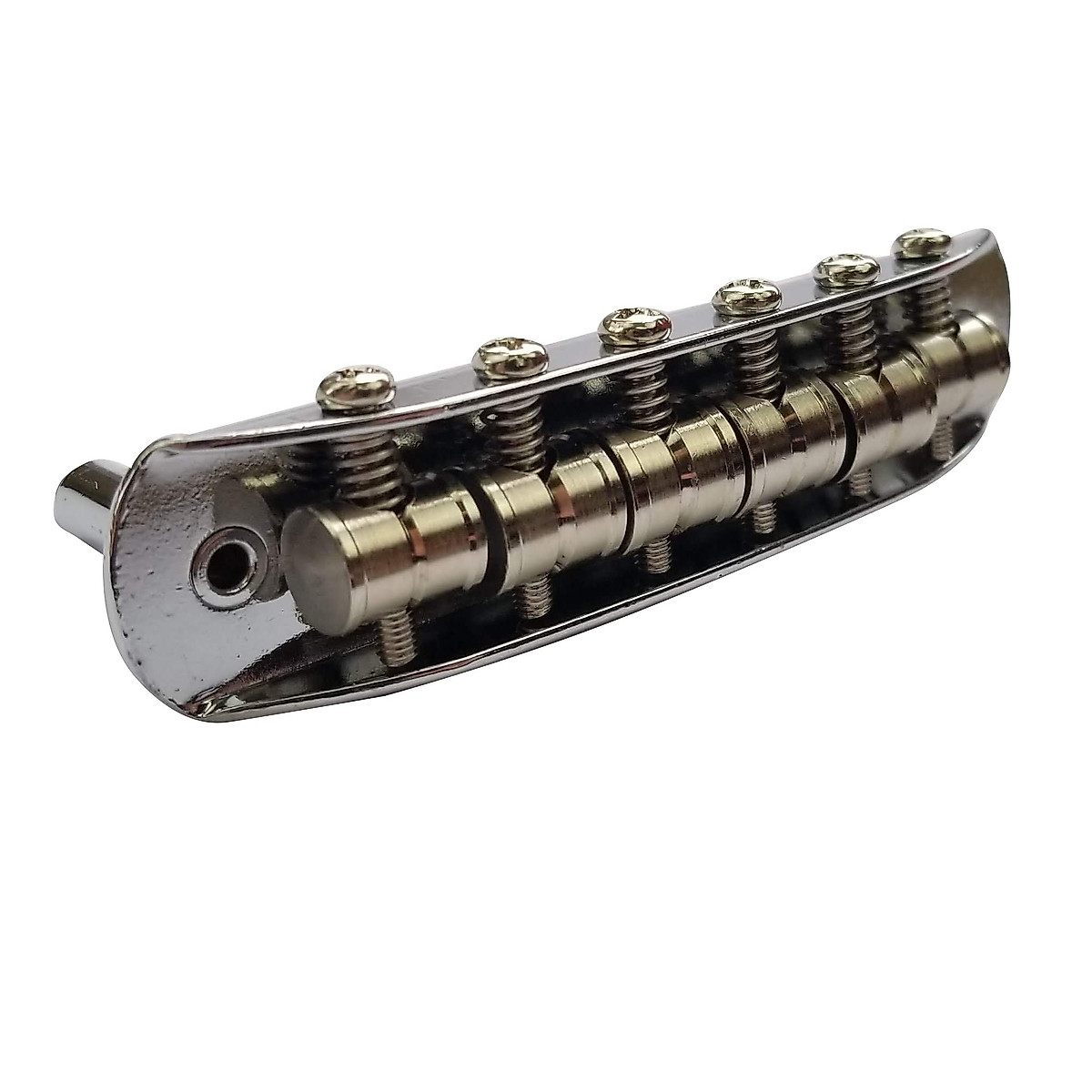 Mustang Bridge w/Large Saddles, also fits Fender Jaguar or Jazzmaster- Chrome