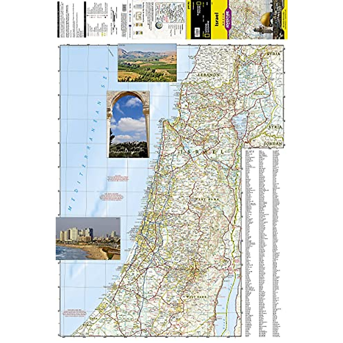 Israel Map (National Geographic Adventure Map, 3208)