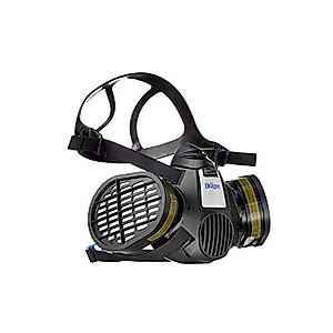 Dräger X-plore 3500 Half-Face Respirator Mask + 2x Multi-Gas Cartridge (OV/AG/HF/FM/CD/AM/MA/HS), NIOSH-Certified, Reusable Professional Respiratory Protection Kit