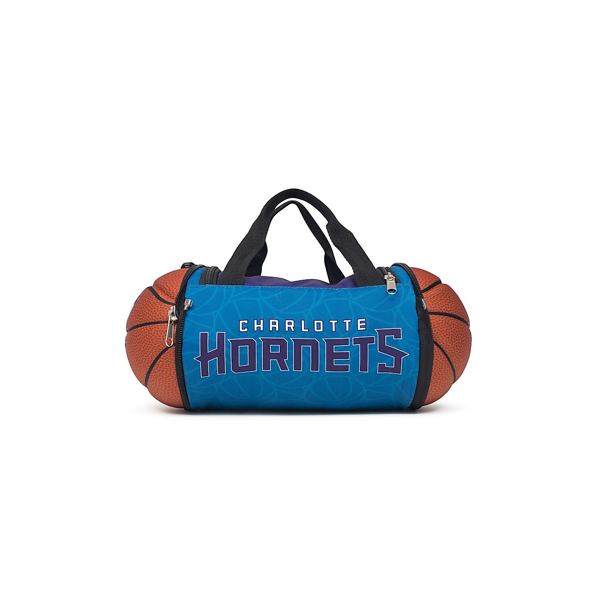 MACCABI ART Official Charlotte Hornets Collapsible Insulated Basketball Lunch Bag, 13.4” x 5.75” x 5.75”