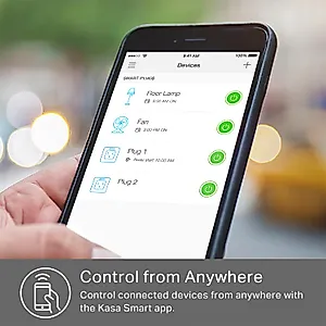 Kasa Smart Plug KP200, In-Wall Smart Home Wi-Fi Outlet Works with Alexa, Google Home & IFTTT, No Hub Required, Remote Control, ETL Certified , White, 1 Pack