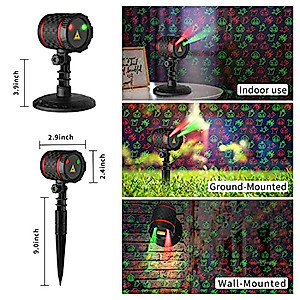 Laser Lights Projector, Indoor Outdoor Garden Waterproof with Remote Control for Holiday Decoration