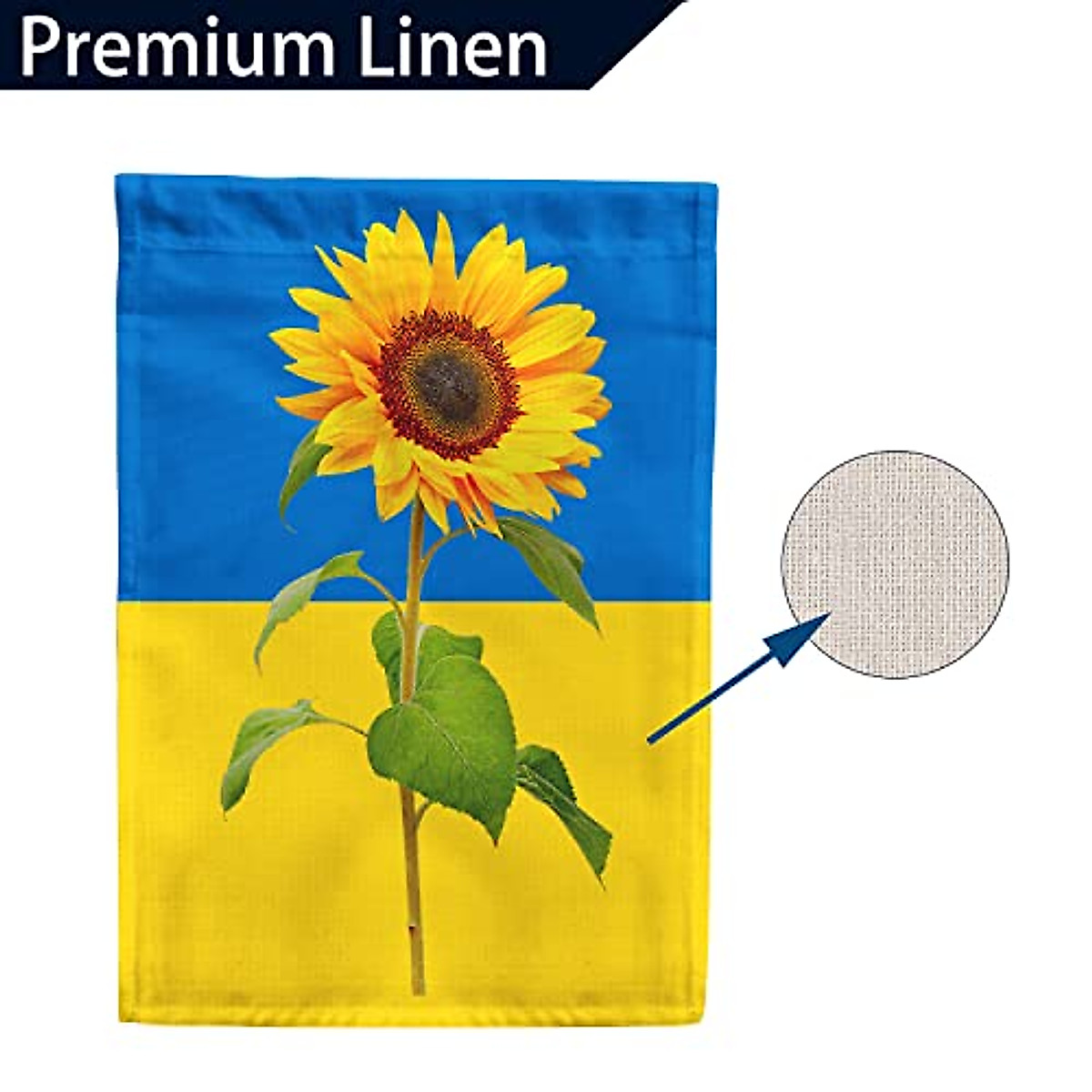 Ukraine Garden Flags ,Pigeon and Sunflower Ukrainian Flag National Flower Flags 12x18 Inch Double Sided (Color D)