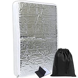 LATCH.IT Shower RV Skylight Insulator | V2.1 | Fits 14x22x2.75” Straight Skylight Inner Dome | RV Sunroof Skylight Cover w/Reflective Surface | Instant Energy Savings w/RV Vent Insulator!
