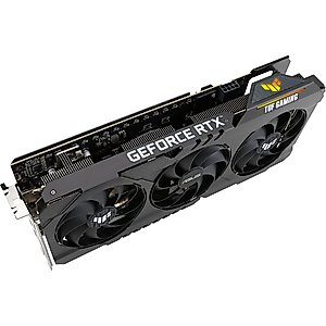 ASUS TUF Gaming NVIDIA GeForce RTX 3060 V2 OC Edition Graphics Card (PCIe 4.0, 12GB GDDR6, HDMI 2.1, DisplayPort 1.4a, Dual Ball Fan Bearings, Military-Grade Certification, GPU Tweak II) (Renewed)