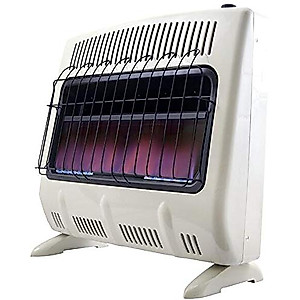 Mr. Heater 30,000 BTU Vent Free Blue Flame Natural Gas Heater (1000 sq.ft. Range) with Blower Fan Kit