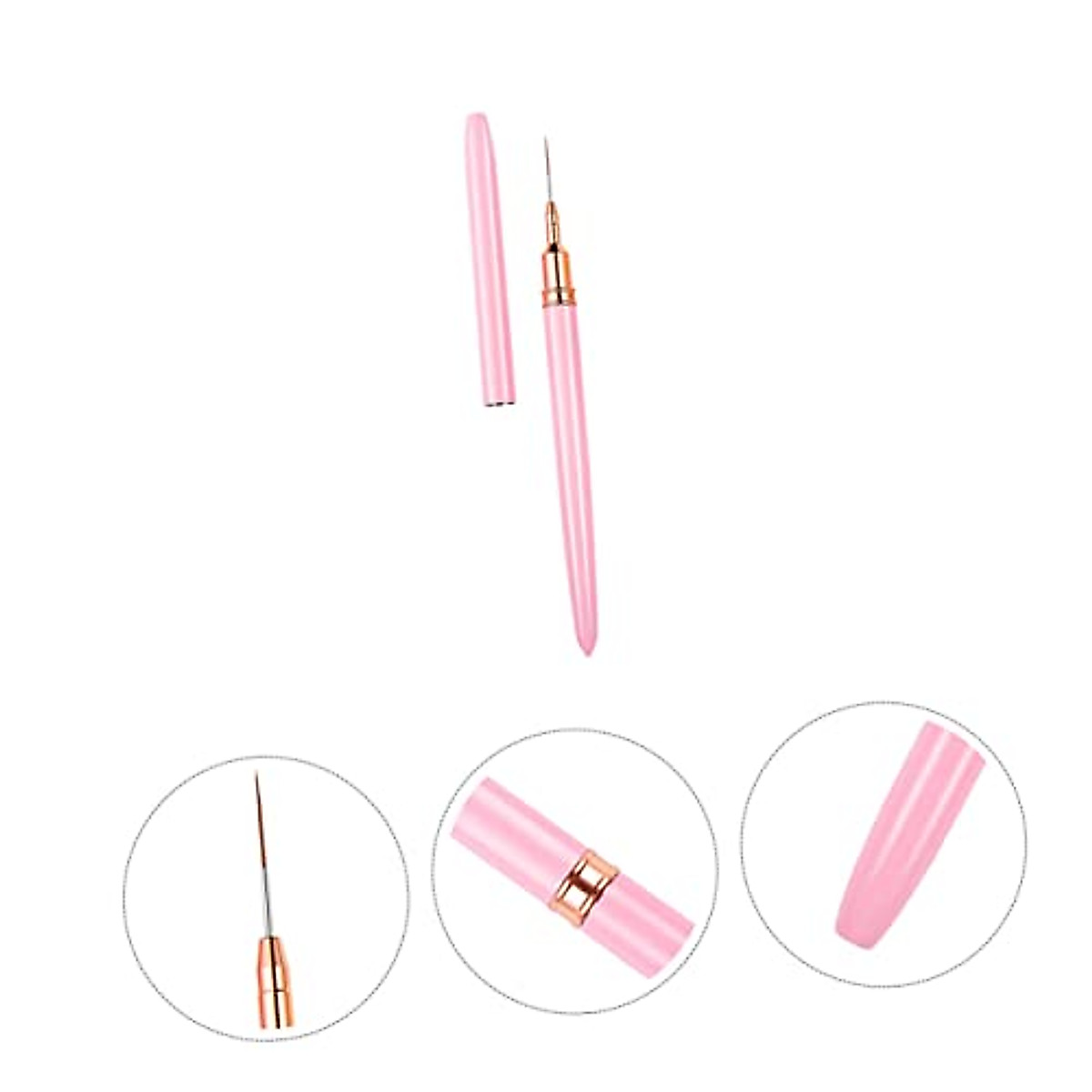 FRCOLOR Nail Art Drawing Pen Pinceles Para Acrilico Uñas Pinceles Para Uñas Acrilicas Pedicure Tools Rhinestone Dotting Pen Liner Brush for Nails Nail Liner Pen Nails Brush