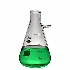 Filter Flask Borosilicate Glass Vacuum Filtering Flask 1,000ml 1L