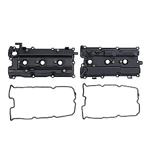 JDMSPEED New Engine Valve Cover With Gaskets Left & Right Side Replacement For Altima Maxima Murano I35 V6 3.5L 2002-2007 Replace# 264-985 264-984 13264-8J113 13264-7Y000 (Set of 2)