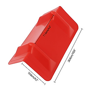 Corner Edge Protector, 30 Pack Red PP V Shaped Tie Down Strap Guards Bumper Cargo Load Flatbed Truck
