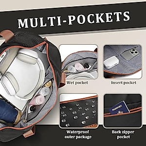 imiomo Carry on Luggage, 20 IN Carry-on Suitcase with Spinner Wheels, Hardside 3PCS Set Lightweight Rolling Travel Luggage with TSA Lock(20"/Black)