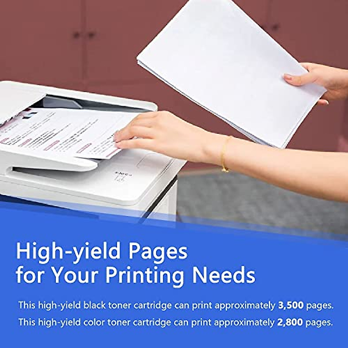 MANDBOY Compatible TN227 2BK/1C/1M/1Y Toner Cartridge Replacement for Brother HL-3290CDW 3210CW 3230CDW 3270CDW Printer, 5/Pack TN 227