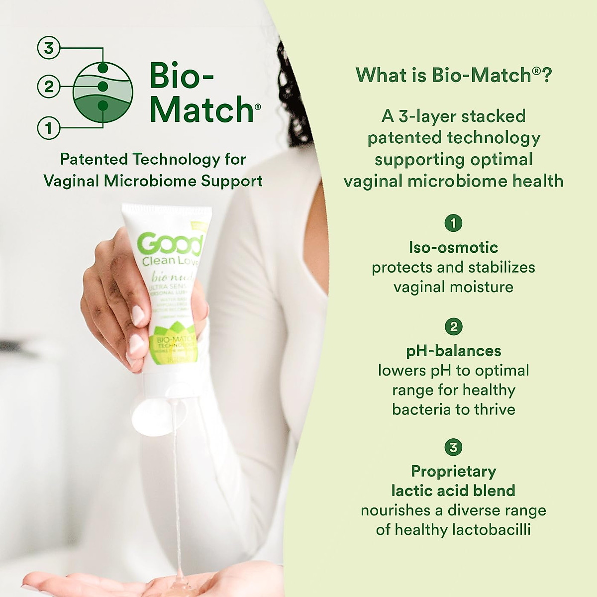 Good Clean Love BioNude Ultra Sensitive Personal Lubricant, Water-Based & Hypoallergenic Lube, Unscented Intimate Wellness Gel for Men & Women, 3 Oz