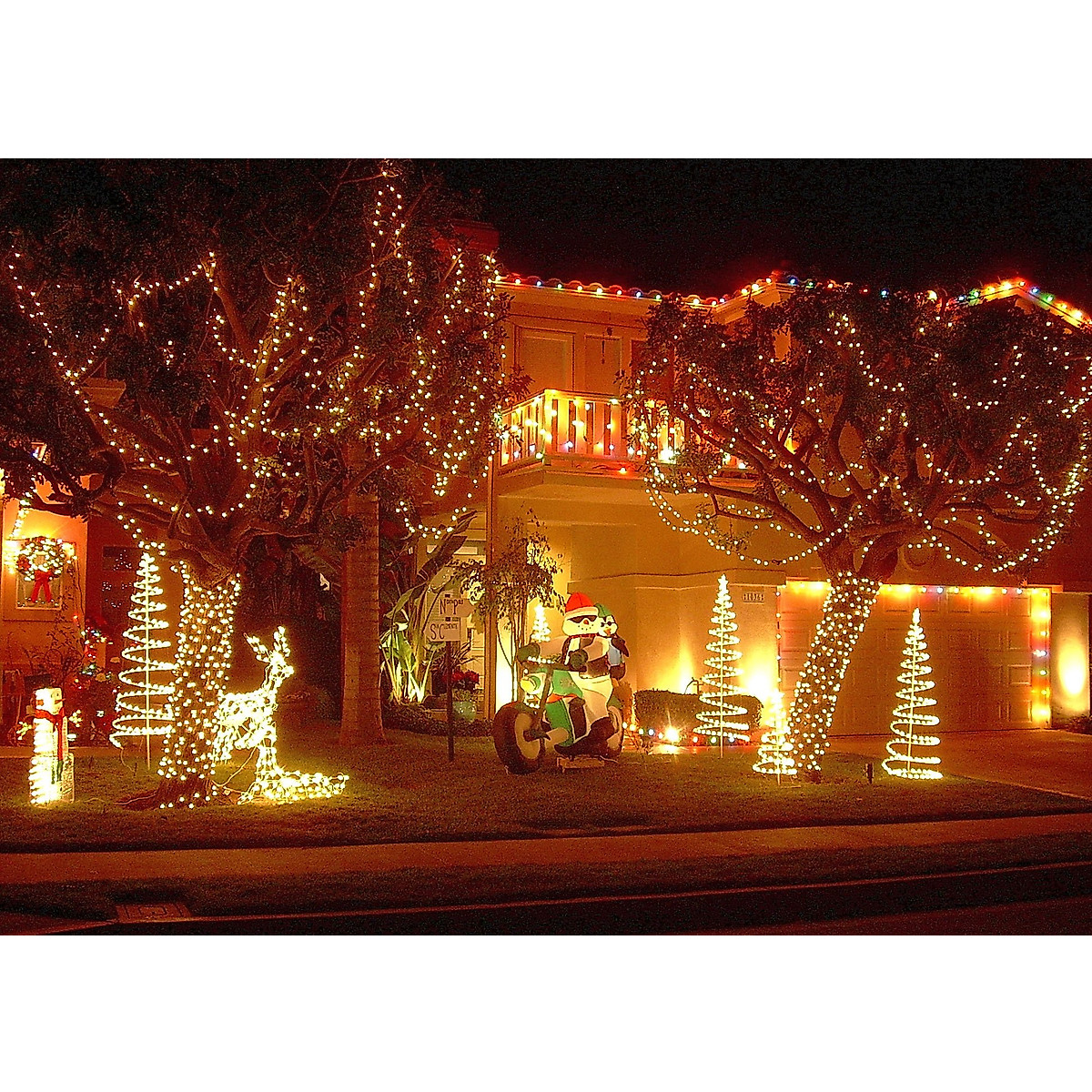 woohaha Solar Fairy String Lights Outdoor Waterproof, 72ft 200LED Updated Version Solar Powered Starry String Lights for Christmas Patio Garden Party(warmwhite)