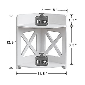 TuoxinEM Kids Nightstand,Bathroom Counter Organizer Perfect for Bathroom Storage,Small Shelf Match Any Room,White