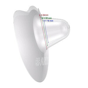 Ardo Tulips Contact Nipple Shields for Breastfeeding, Made in Switzerland, 2 Count with Carrying Case, BPA Free (S, 16mm)