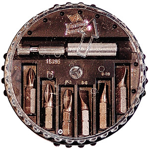 Vermont American 16395 Icebit 6 Bit Tip Assortment and Bit Tip Holder in a Plastic Spin-A-Bit Dispenser