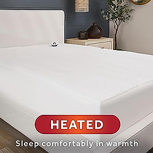 Sunbeam Restful Quilted Heated Mattress Pad - Full, White