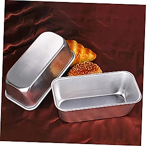 Cabilock Hamburger Buns Pizza Oven 1pc Toast Mold Jelly Donuts Nonstick Bread Box Household Toasting Box Non Stick Pan Aluminum Alloy Silver Household Hamburger Bun Cheesecake