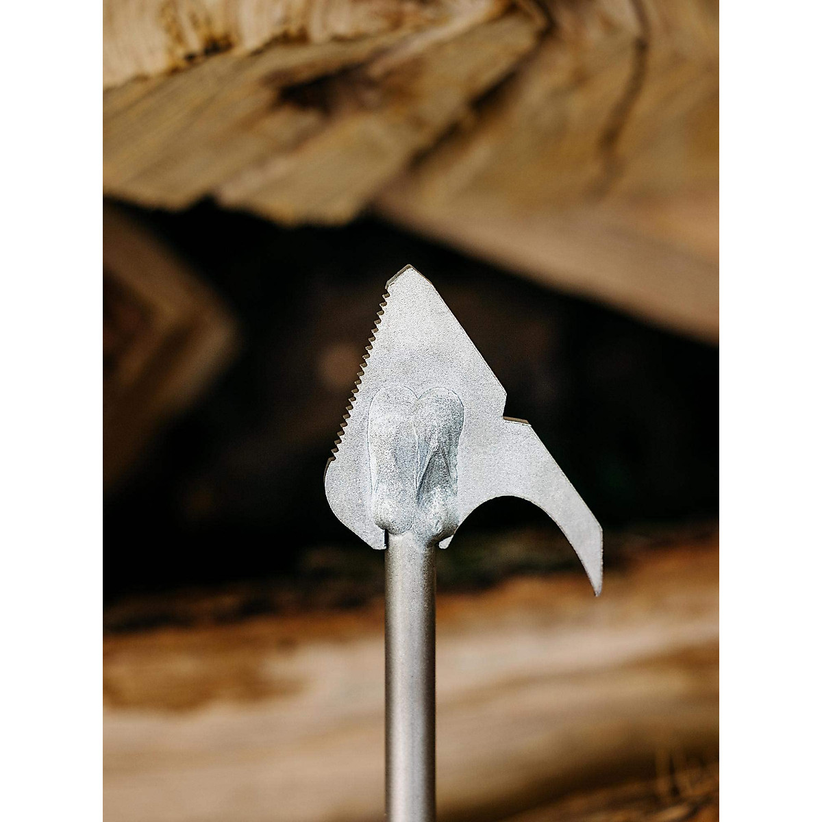 Breeo Fire Pit Poker | Outdoor Campfire Poker | 40 Inches Long Fireplace Stick | USA Made | 304 Stainless Steel & Leather | Durable & Made to Last A Lifetime