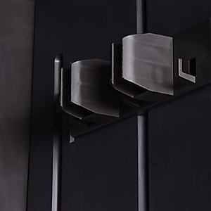 vidaXL Black Garden Storage Cabinet with PP Rattan Look - Versatile Use, Rugged Construction, Easy to Clean, Ideal for Patio and Garage Storage