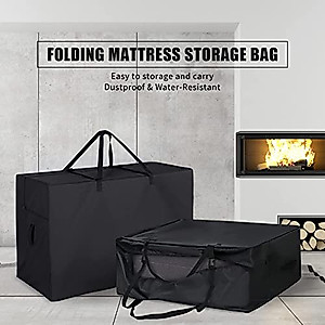 Guisong Folding Mattress Storage Bag, Guisong Carry Case for Tri Fold Mattress with Zipper, Foldable Memory Foam Mattress Carrying Case Fits 3-4 inch Full Twin Queen Trifold Mattress