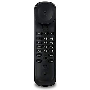 VTech CD1113 Trim style Telephone with Caller ID/Call Waiting, No AC Power Required, Easy-wall-mount, 13 Speed Dial Keys, Last Number Redial, Mute, Flash, Volume Control, Hearing Aid Compatible, Black