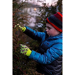 G & F Products 1823-3 JustForKids Soft Jersey Kids Garden Gloves, Kids Work Gloves, 3 Pairs Green/Red/Blue per Pack