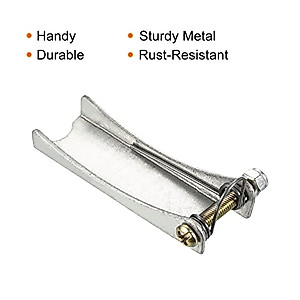 PATIKIL 2.5 Inch Replacement Hooks Latch, 2 Pack Metal Towing Receiver Hitch for Clevis Hook Trailer, Silver