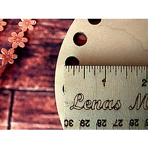 Basket bottom 6 inch 15 cm small Ornament. Wooden Cross Stitch Yarn Holder organizer base