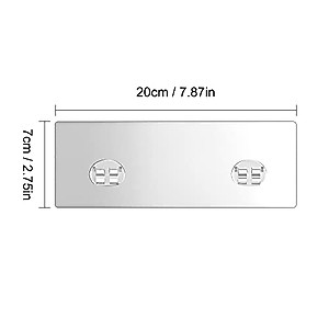 Orimade Adhesive Sticker 4 Pack for Shower Caddy, Bathroom Organize Shelf, Transparent 2.75×7.9 Inches(7×20CM)