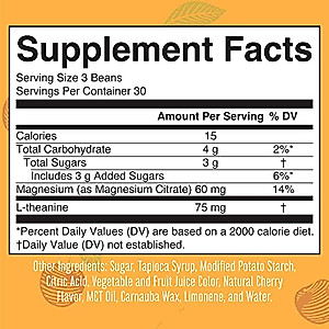 MaryRuth's Stress Relief Vita-Beans for Adults | Made with Magnesium Citrate & L-Theanine | Natural Calm, Relaxation, Stress and Mood Support Supplement for ages 14+ | Vegan | Non-GMO | 60 Count