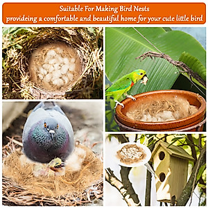 Sukh 2 Pack Bird Nesting Material - Bird Nests Bedding Hummingbird Nesting Material Mixing Canary Nesting Material Finch Nesting Material Parakeet Nesting Materials for Cage,Gardens,Tree Trunks (80G)