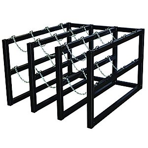 Justrite 35140 Cylinder Barricade Rack, 3x4