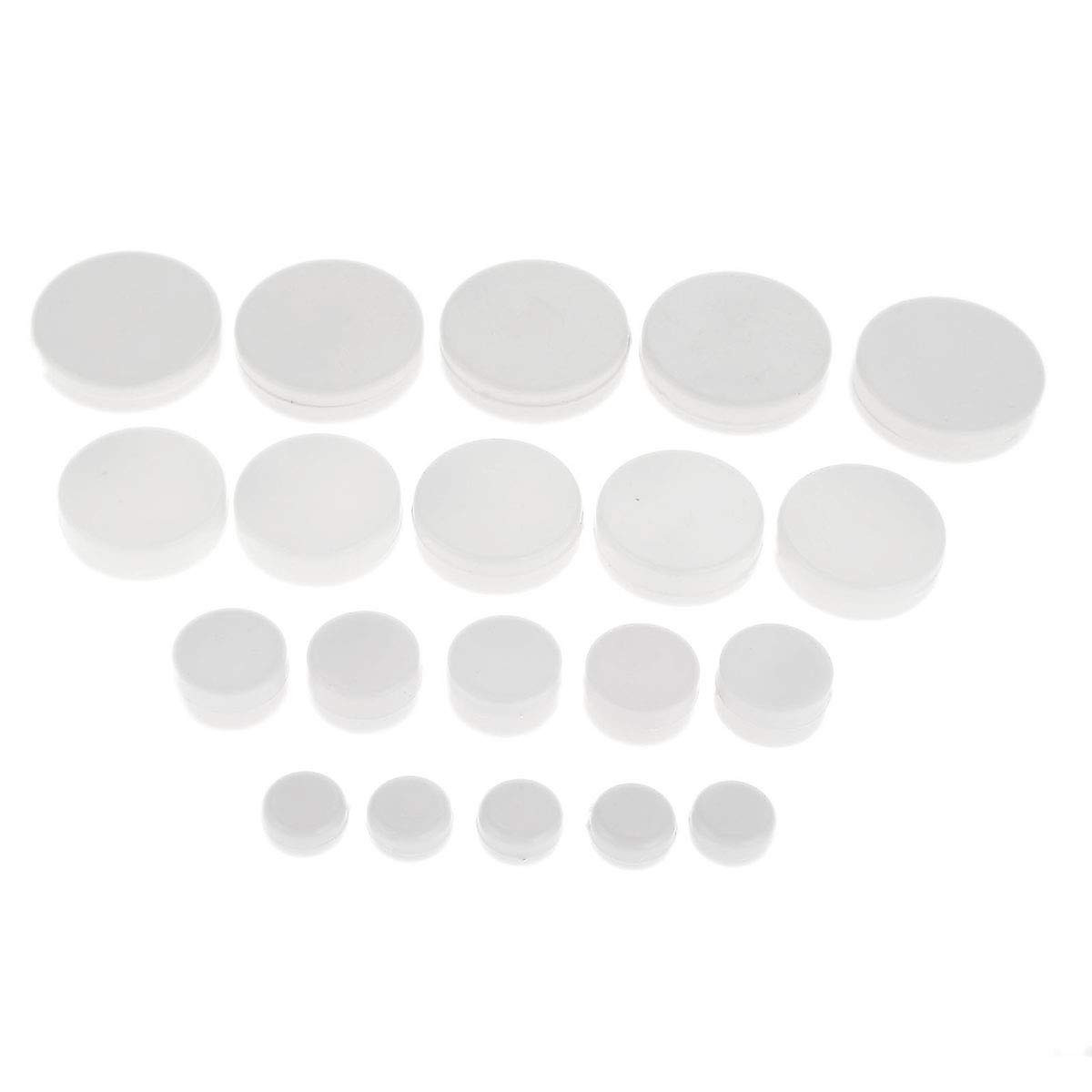Iceyon 40pcs Rattles Noise Maker Insert Rattle Toy Rattle Box Repair Fix for Baby Pet Dog, 18222527Mm, WhiteTransparent