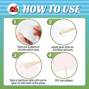 Maicaiffe Farm Animals Photo Booth Props - 26 Pcs Kid's Birthday Selfie Props Favors Supplies - Barnyard Baby Shower Party Centerpiece Sticks - Wedding Bridal Shower Party Decorations