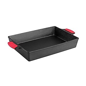 Lodge Seasoned Cast Iron 9 X 13 Inch Casserole Black Bw13c (Bw13ca1)