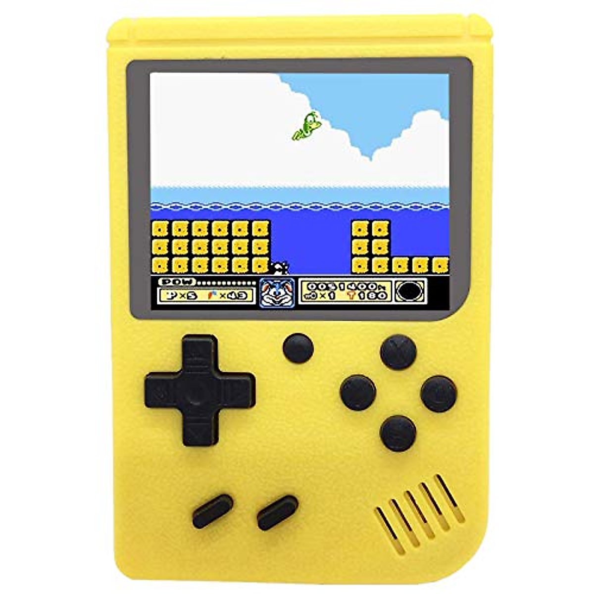 RFiotasy Handheld Game Console with 400 Classical FC Game Console Support for Connecting TV Gift Birthday for Kids and Adult(ZJ-Yellow)