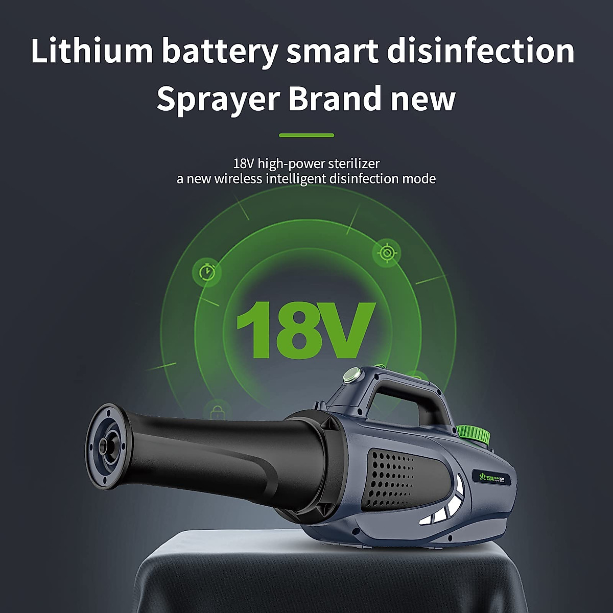 SEHGOUN Disinfection Fogger,6 Position Spray Regulator 25ft Effective Spray Range with 2L/0.53 Gallon Tank,2 Pcs Rechargeable Lithium Battery,Essential Product for Disinfection and Epidemic Prevention