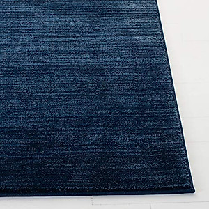 SAFAVIEH Vision Collection Area Rug - 8' x 10', Navy, Modern Ombre Tonal Chic Design, Non-Shedding & Easy Care, Ideal for High Traffic Areas in Living Room, Bedroom (VSN606N)