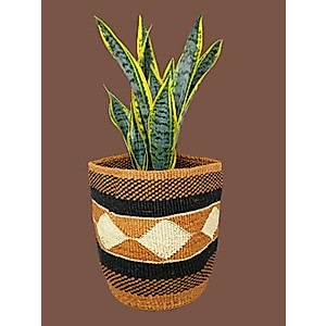 Woven Planter basket indoor baskets for plant 9" x 9" Decorative storage basket sisal basket planter