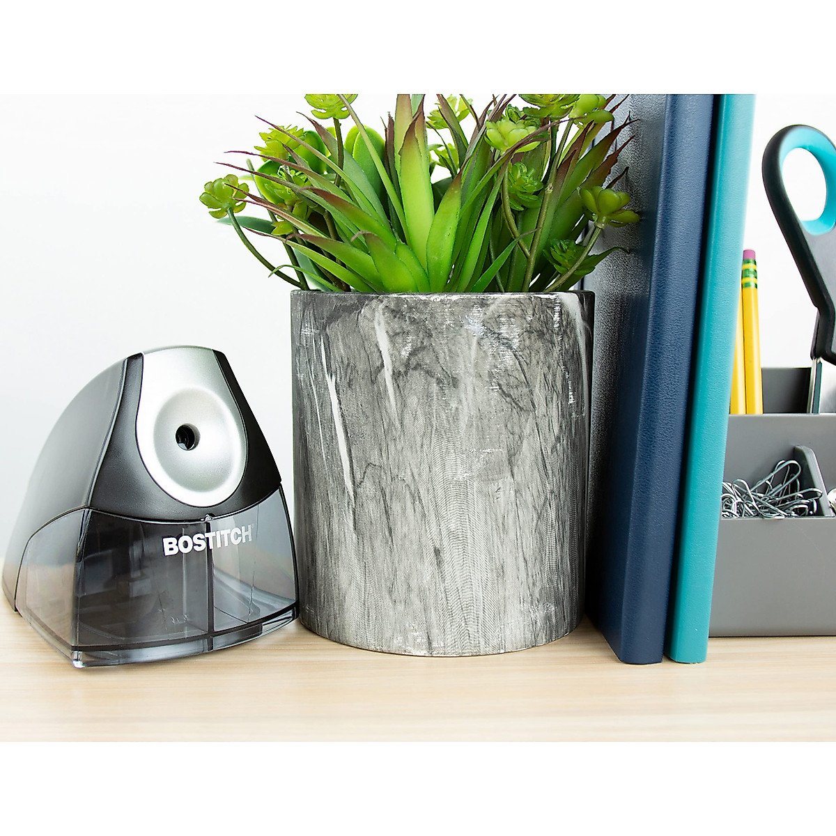 Compact Desktop Electric Pencil Sharpener, Black, Sold as 1 Each