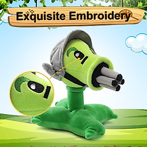 Maikerry 1 PC PVZ Plants Plush Toy,Stuffed Soft Doll Peashooter Plush Toy,Great Gift for Halloween & Christmas