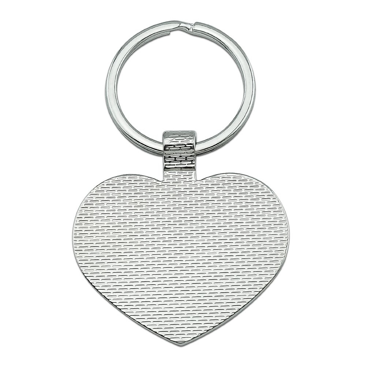 Great White Shark Realistic Keychain Heart Love Metal Key Chain Ring