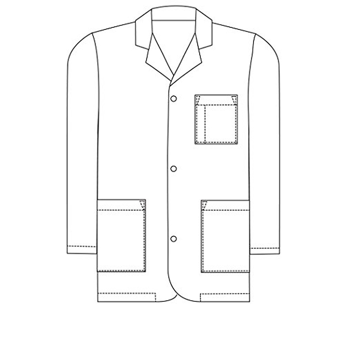 Adar Universal Unisex Lab Coats - Classic 31" Consultation Lab Coat - 805 - White - M